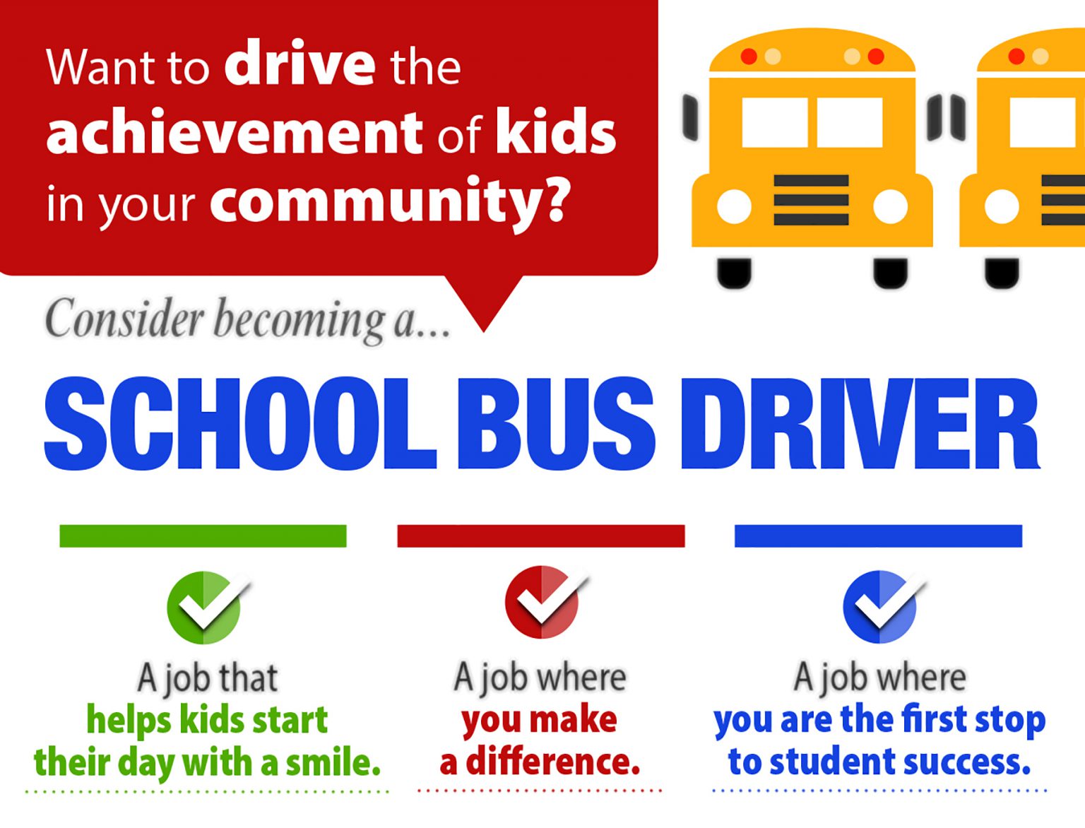 School Bus Safety Week is a reminder that drivers are needed ...