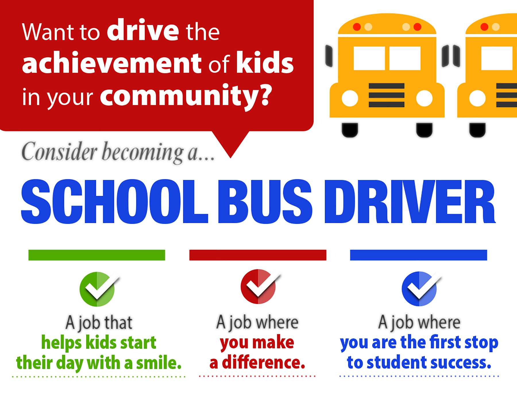 School Bus Safety Week is a reminder that drivers are needed ...